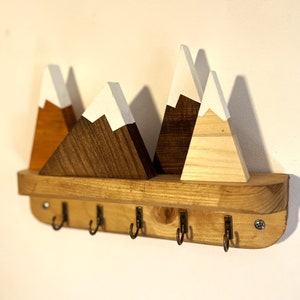 Mountain Range Key Hooks, Key Hangers, Key Racks. - Etsy