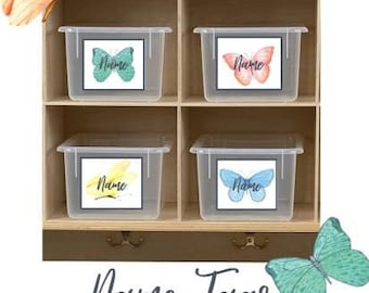 Editable Butterfly Name Tags: Printable Classroom Decor (digital ...