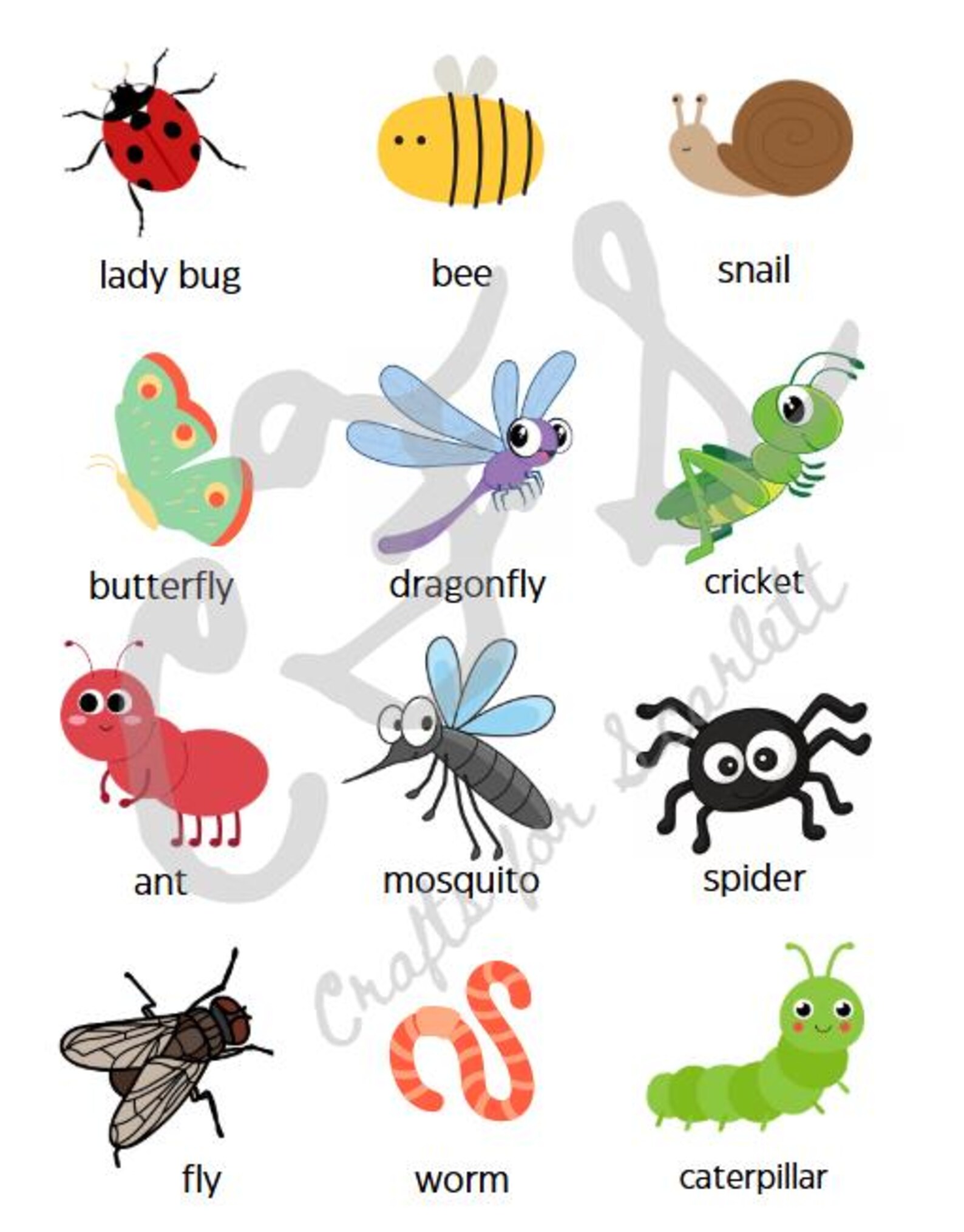 Children's Bug Hunt Activity Printable - Etsy