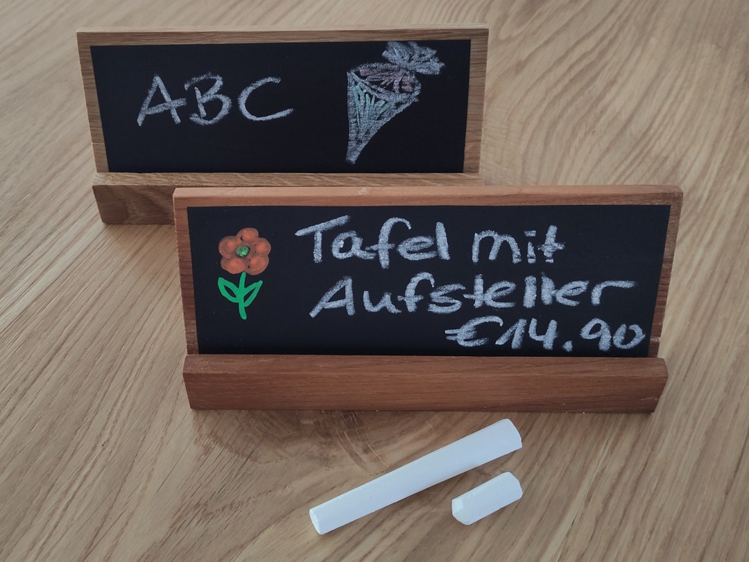 Blackboard With Stand and White Chalk for Small Messages and Decoration ...