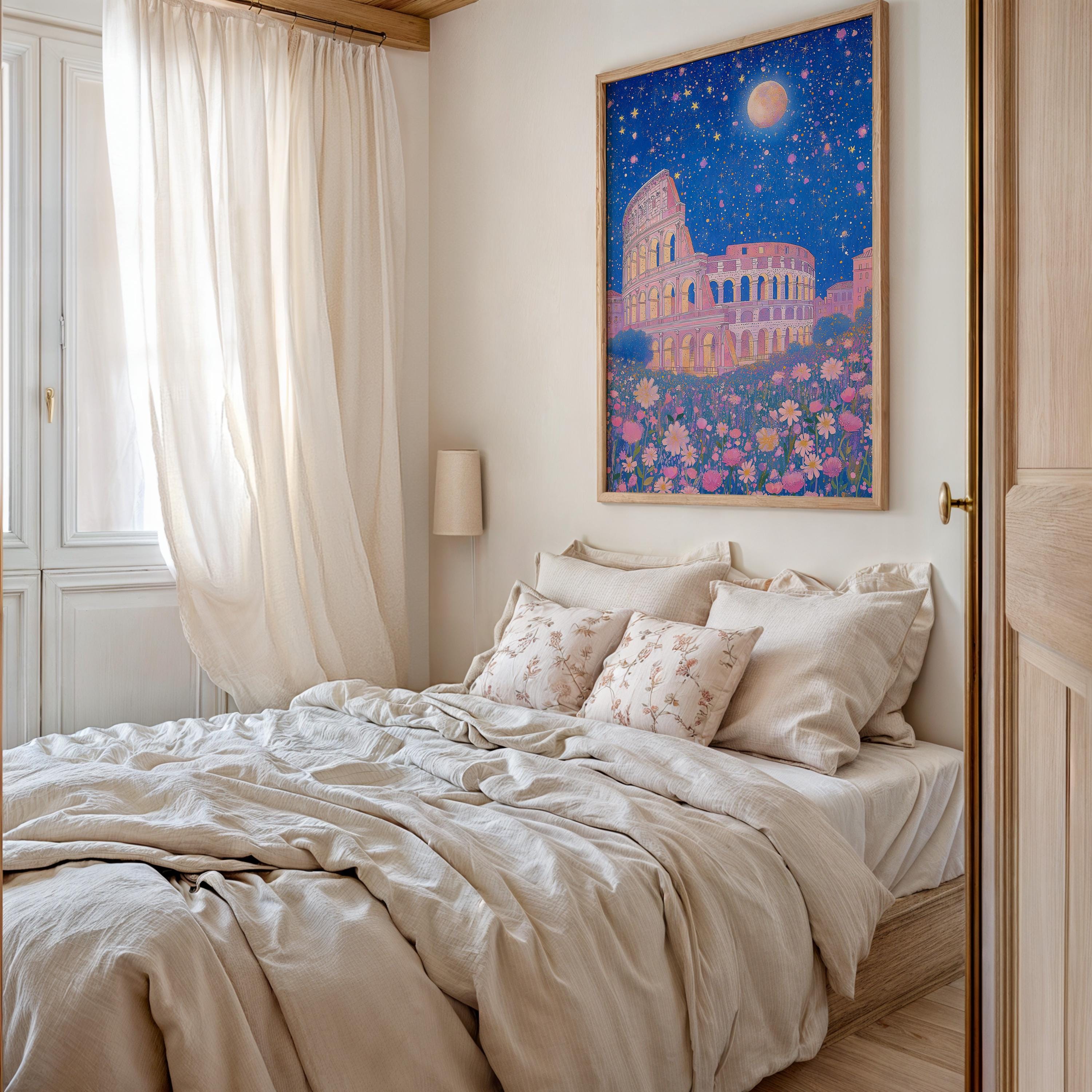 Bloomcore Rome Aesthetic Wall Art Printable Wall Art, Floral Wall Print ...