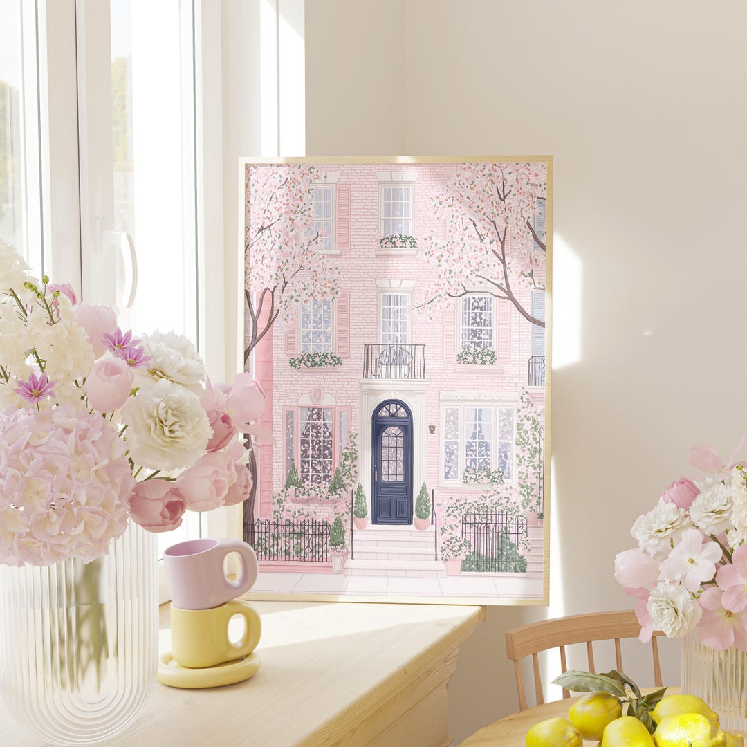 Bloomcore Townhouse Aesthetic Wall Art | Printable Wall Art, Floral ...