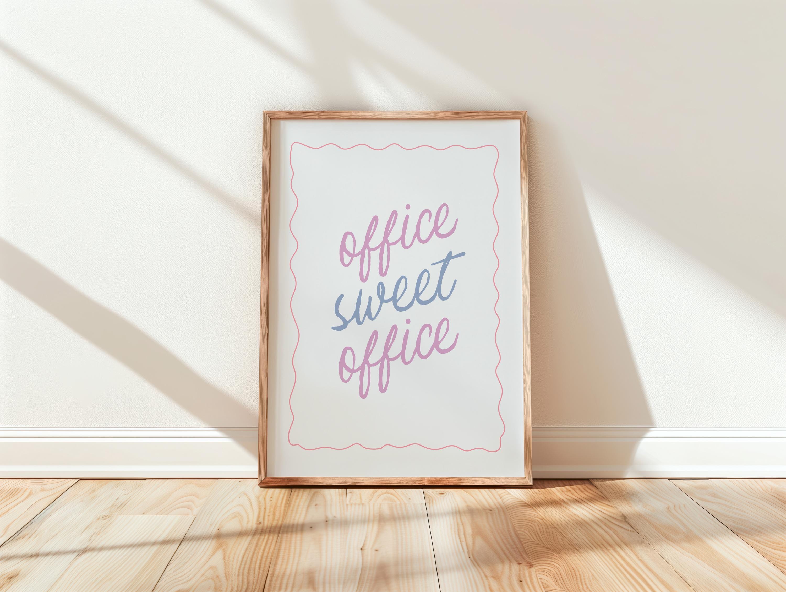 Office Sweet Office Print Office Wall Art, Home Office Print, Cute ...