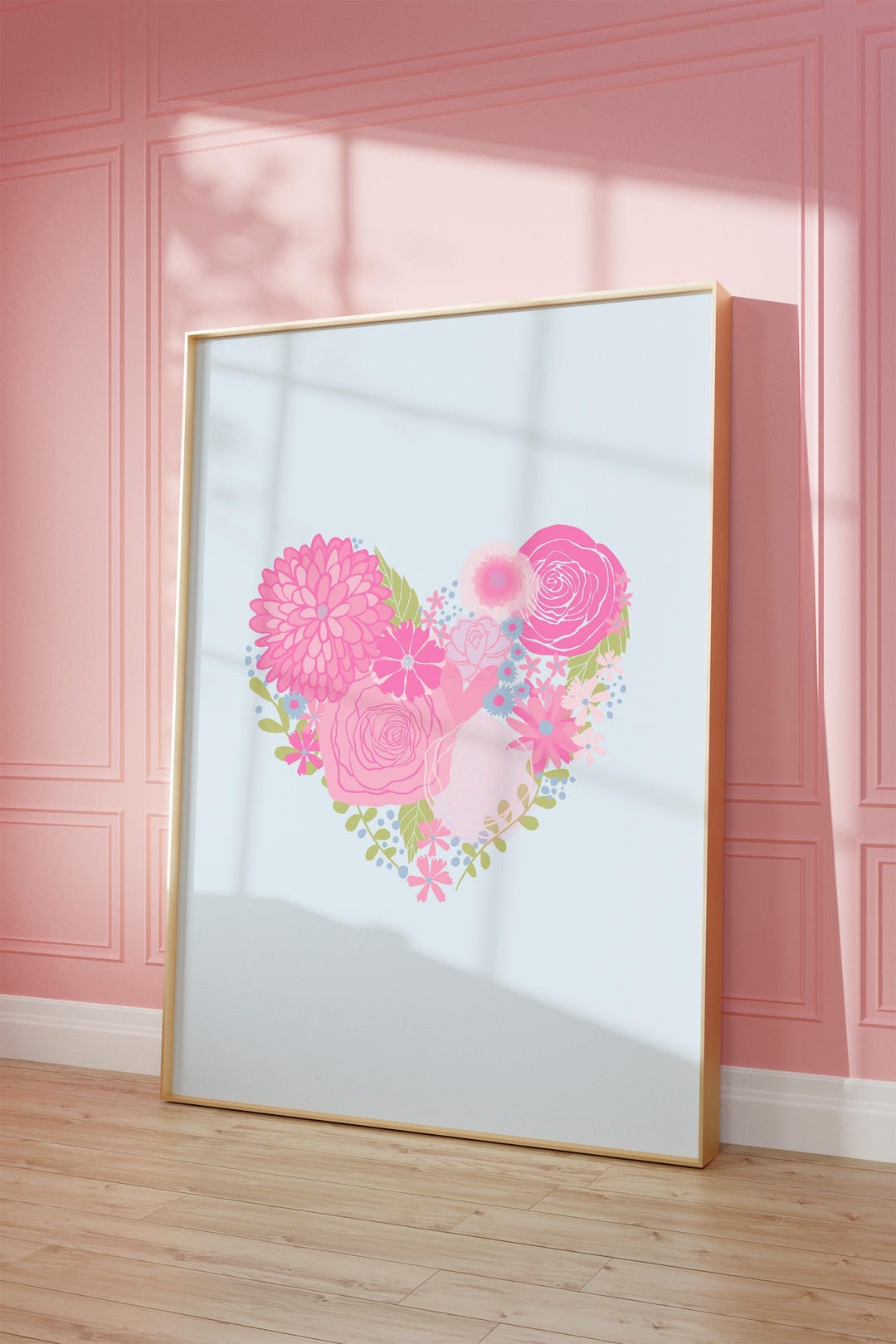 Preppy Pastel Girl Wall Print Printable Wall Art, Girl Bedroom Decor ...