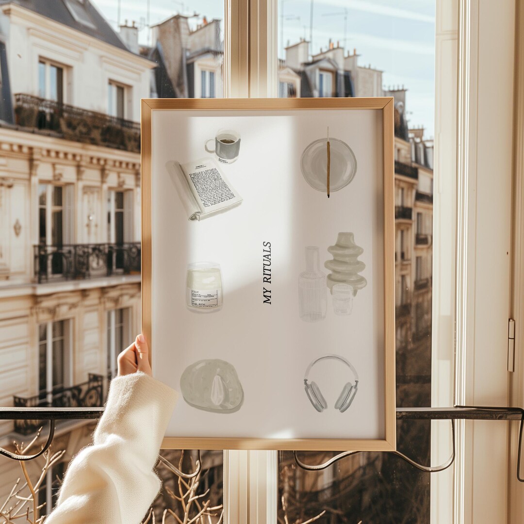 My Rituals Wall Art Printable Wall Art, Aesthetic Print, Minimal Art ...