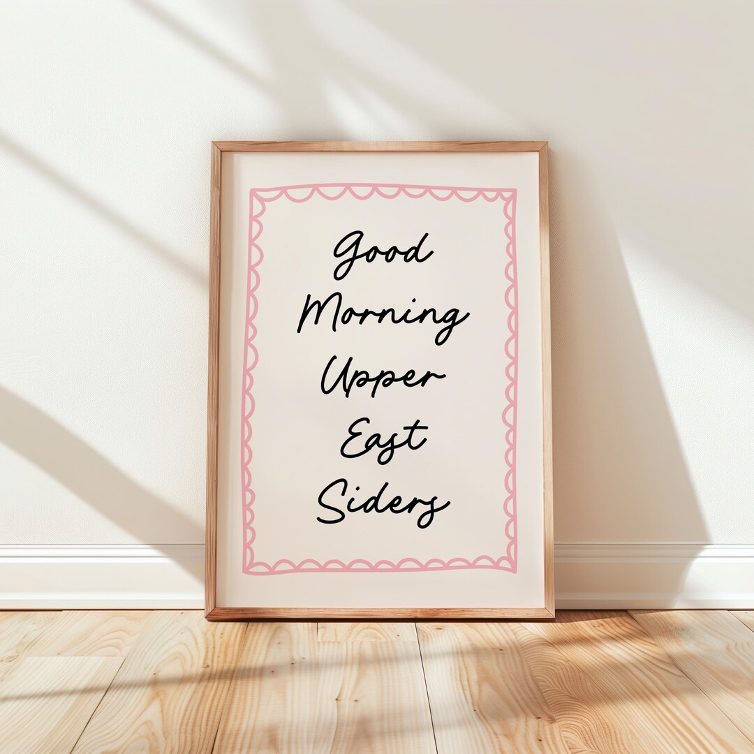 Gossip Girl Wall Print | Printable Wall Art, Bedroom Wall Art, Quote ...