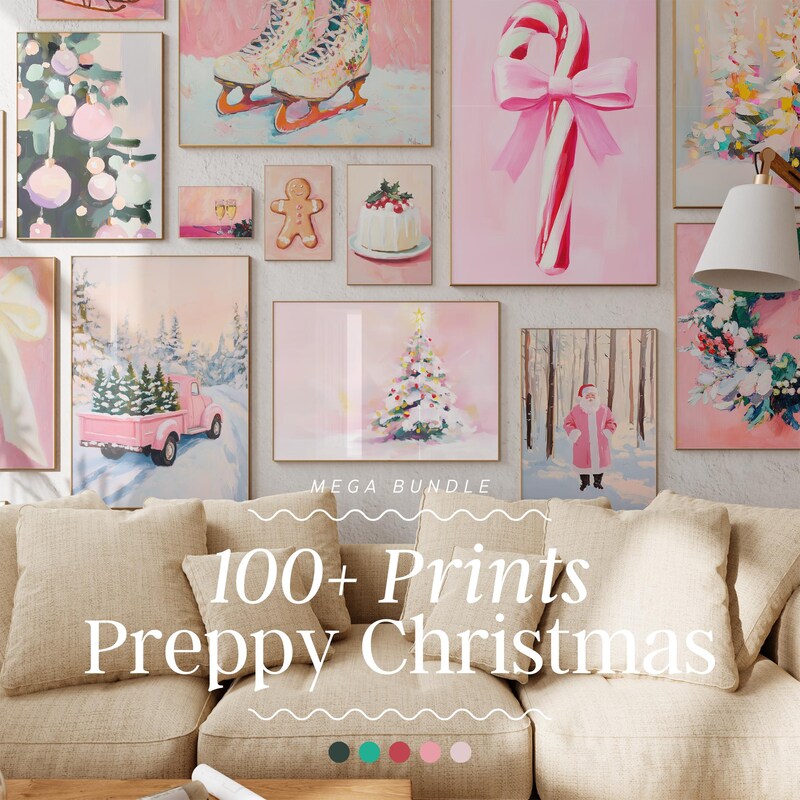 Pink Christmas Decor - Etsy