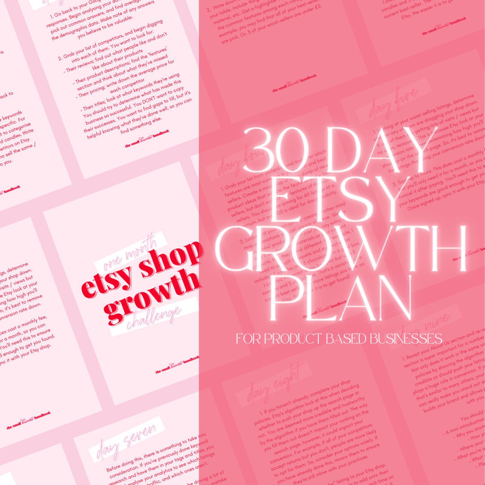 30 Day Etsy Growth Challenge // Small Business Growth Ebook - Etsy