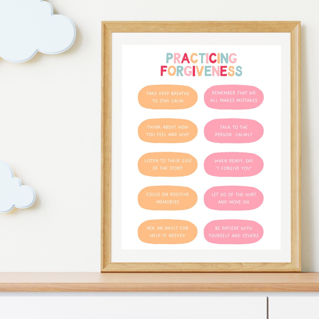 Forgiveness Classroom Wall Art // Printable Art, Classroom Poster ...