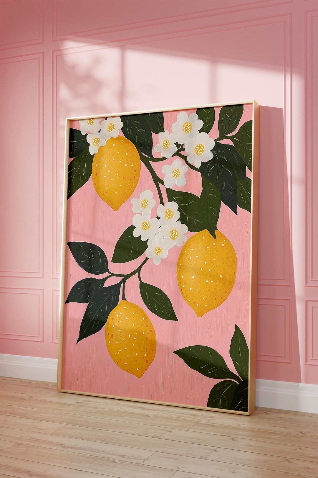 Bloomcore Lemons Aesthetic Wall Art Printable Wall Art, Floral Wall ...