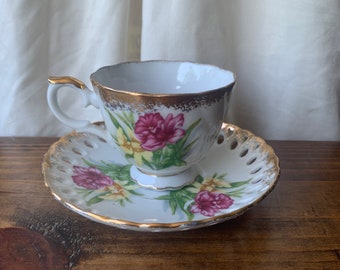 Gold Rim Tea Cup | Etsy