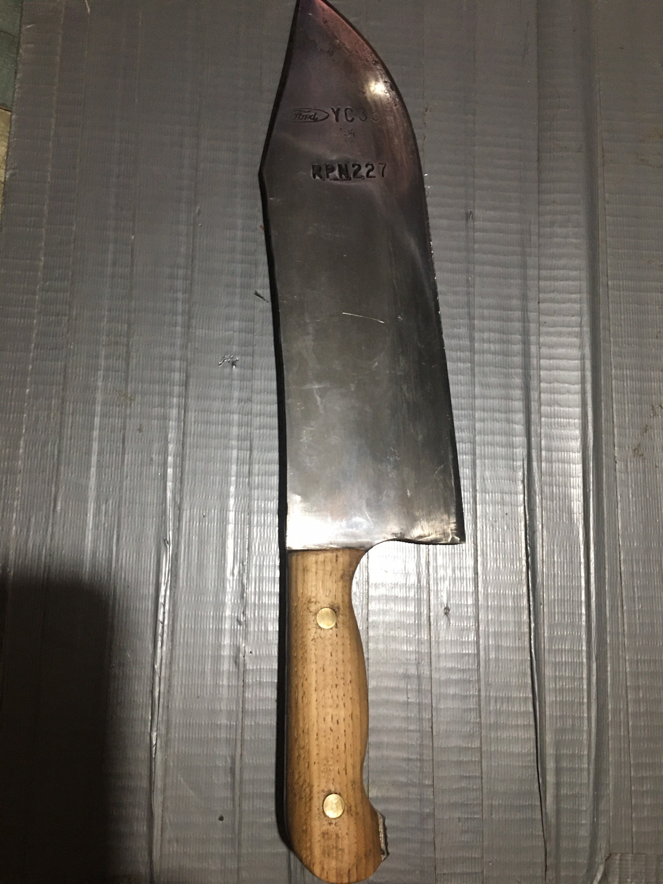 Handmade Hand Forged by Me FORD Bowie Style Chopper 10 1/4 Blade Heavy ...