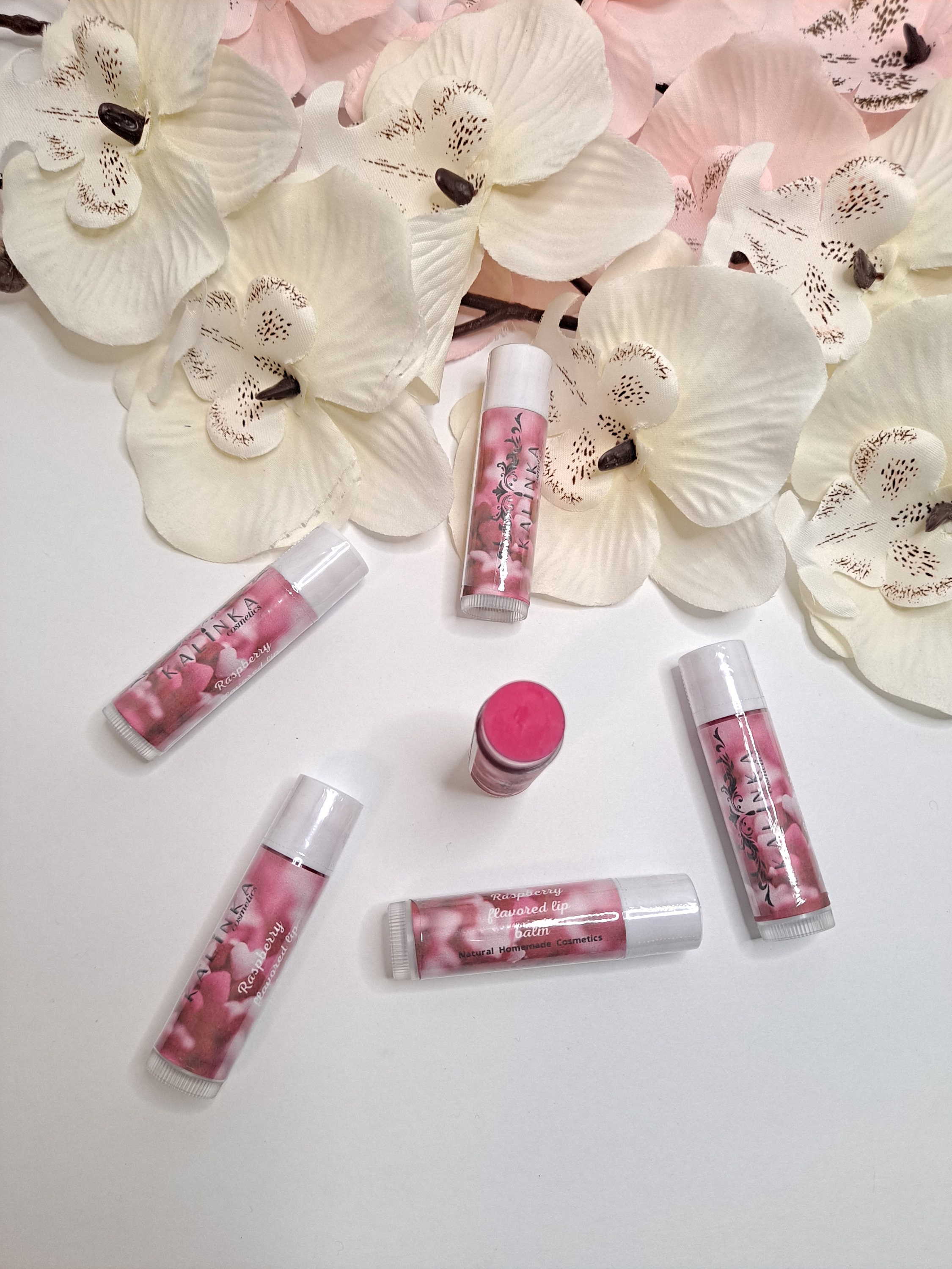 Tinted Lip Balm, Raspberry Scented Lip Balm, Handmade Lip Balm, Vegan ...