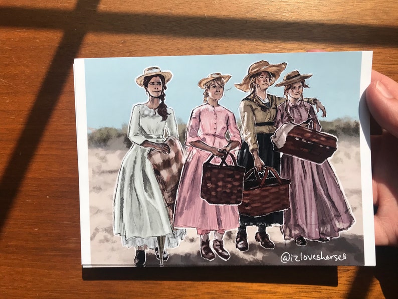 Little Women: the March Girls (jo, Amy, Meg, and Beth) 5"7" Print ...