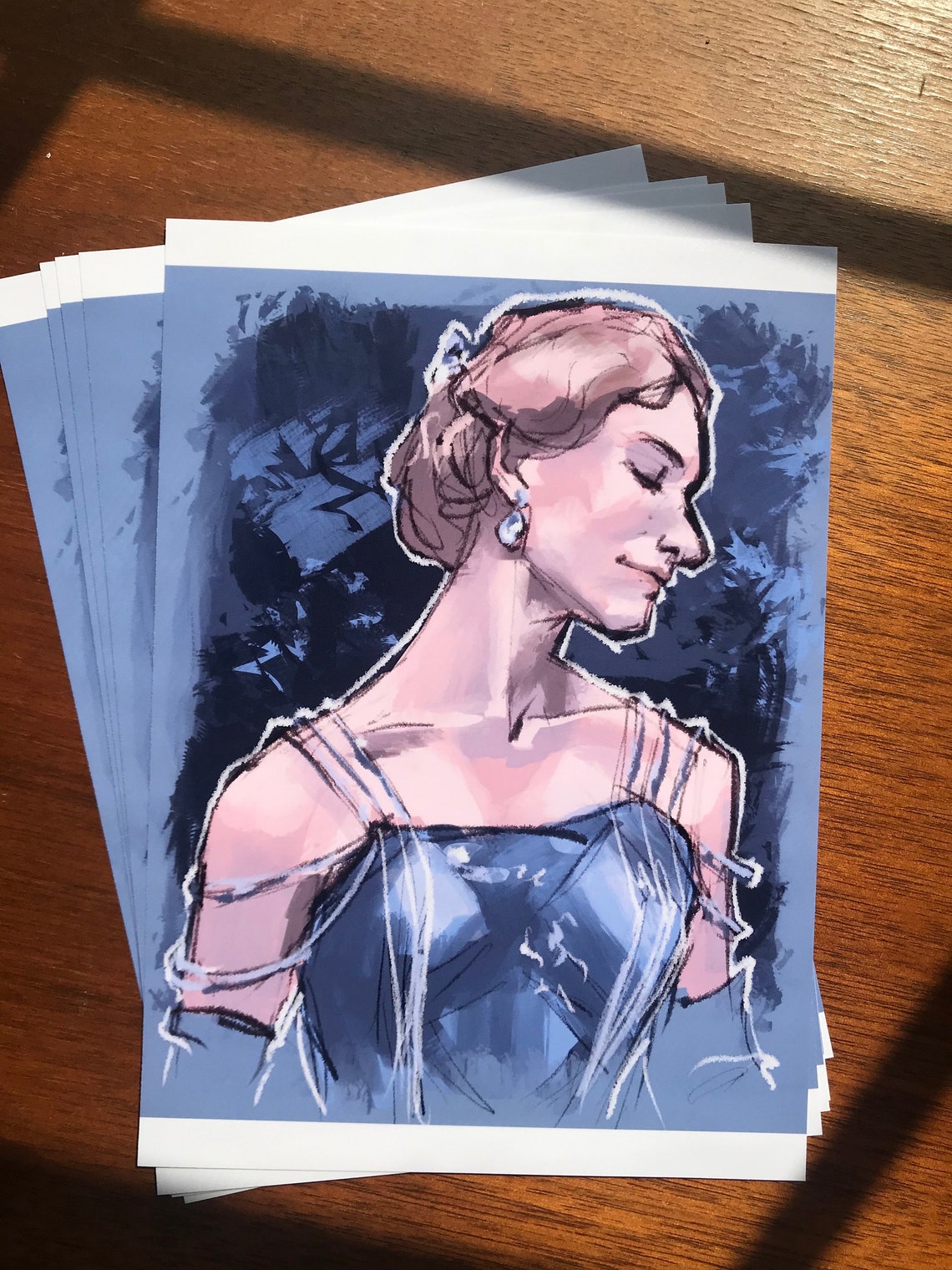 Anastasia the Broadway Musical: Anya in Her Blue Dress 5x7 Print ...