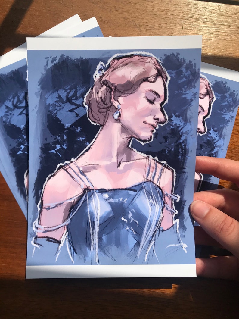 Anastasia the Broadway Musical: Anya in Her Blue Dress 5x7 Print ...