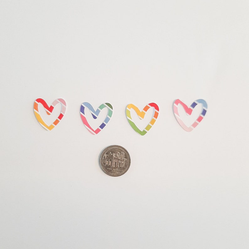 Rainbow Heart Confetti, LGBTQ Wedding Decorations, Lesbian Bachelorette ...