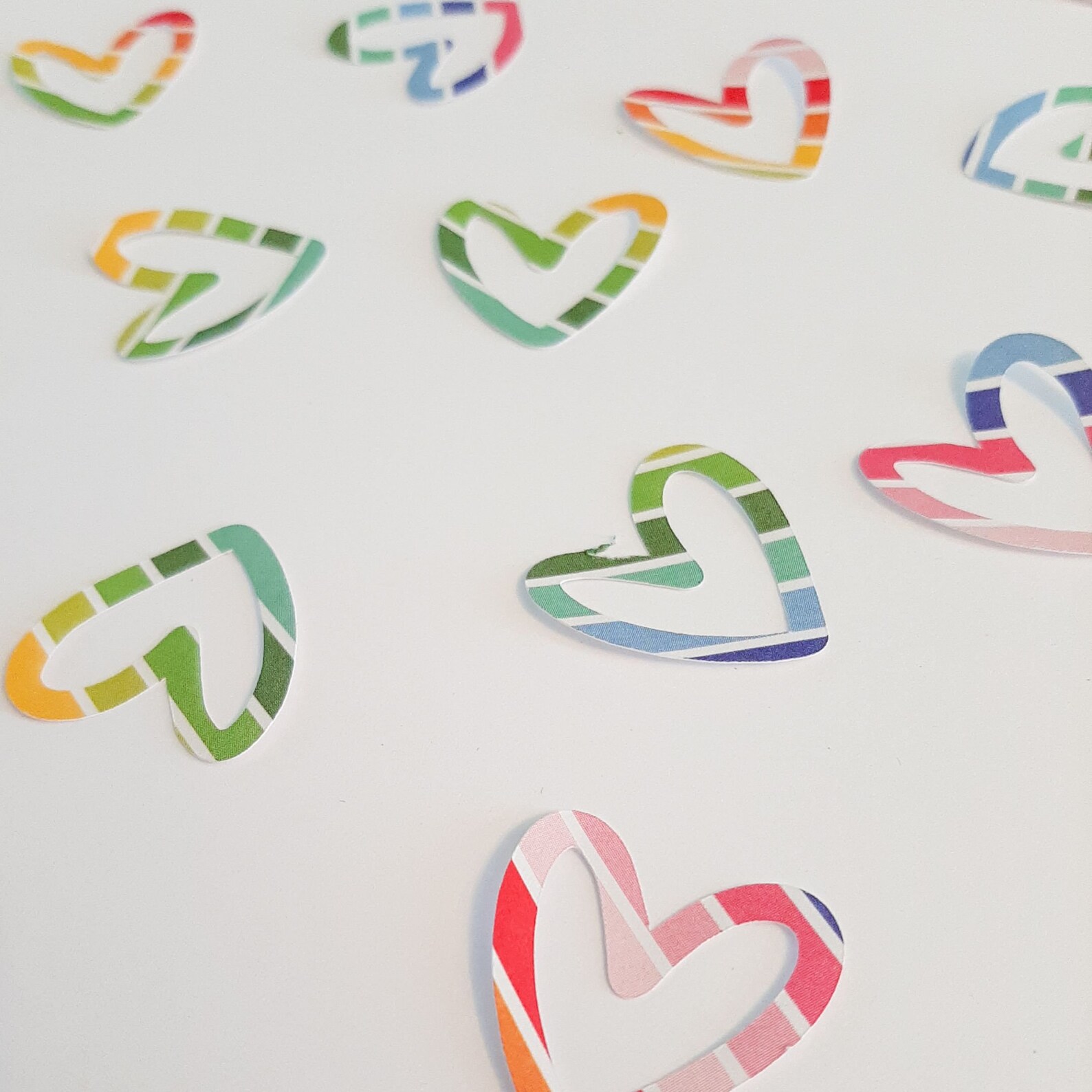 Rainbow Heart Confetti, LGBTQ Wedding Decorations, Lesbian Bachelorette ...
