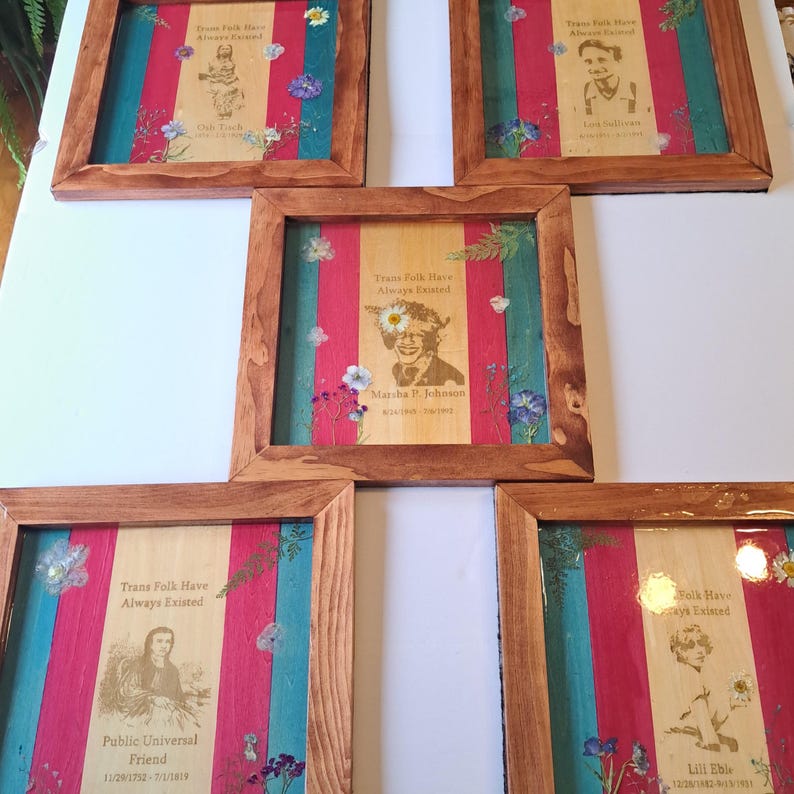 Trans Pride Resin Wall Art, LGBTQIA Pride, Trans Pride, Transgender ...