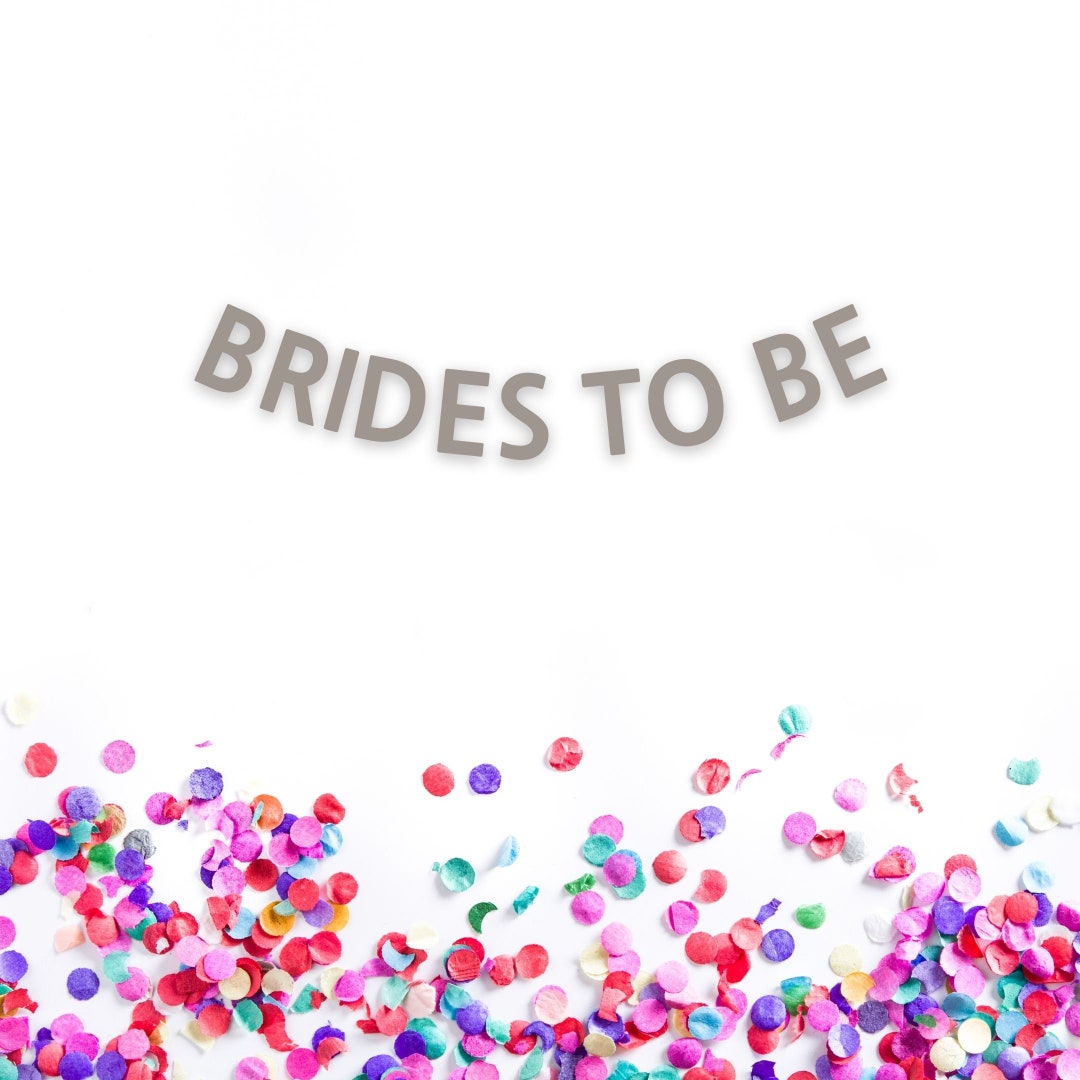 Brides To Be Two Brides Banner Lesbian Bachelorette Party Lgbtq