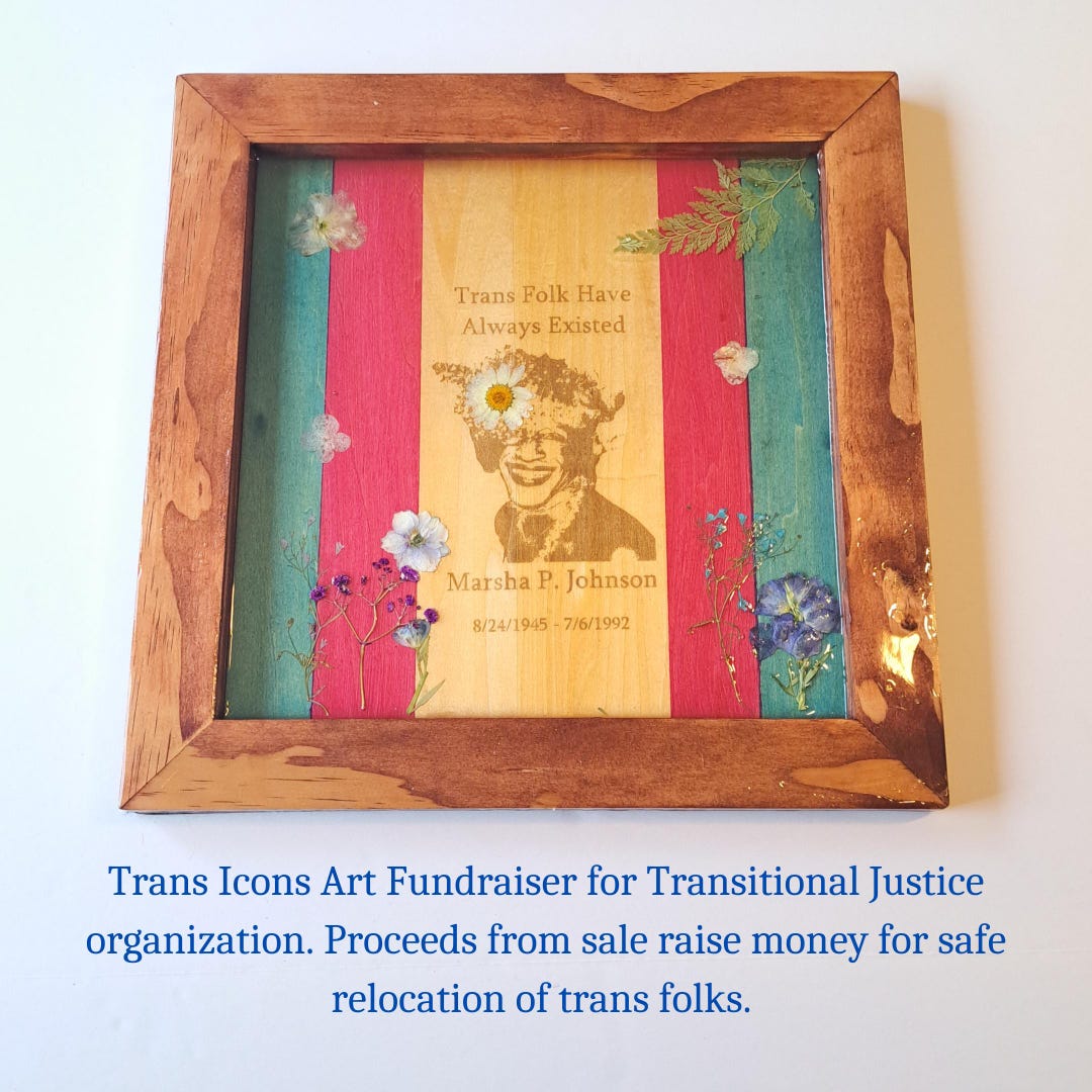 Trans Pride Resin Wall Art, LGBTQIA Pride, Trans Pride, Transgender ...