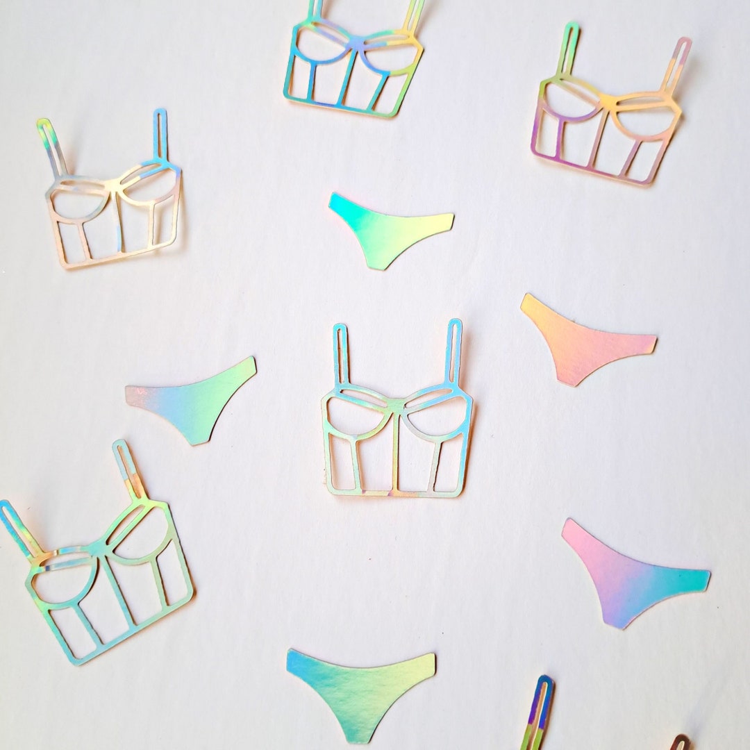 Holographic Lingerie Confetti, Bachelorette Confetti Decorations ...