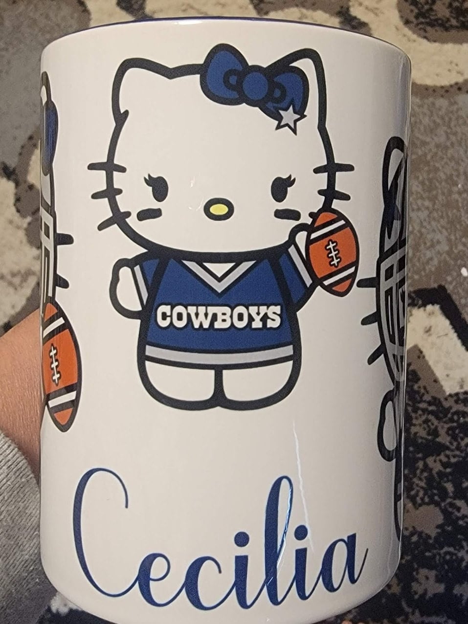 Cowboys NFL Hello Kitty 15oz Dallas-cowboys San Francisco 49ers, Miami ...