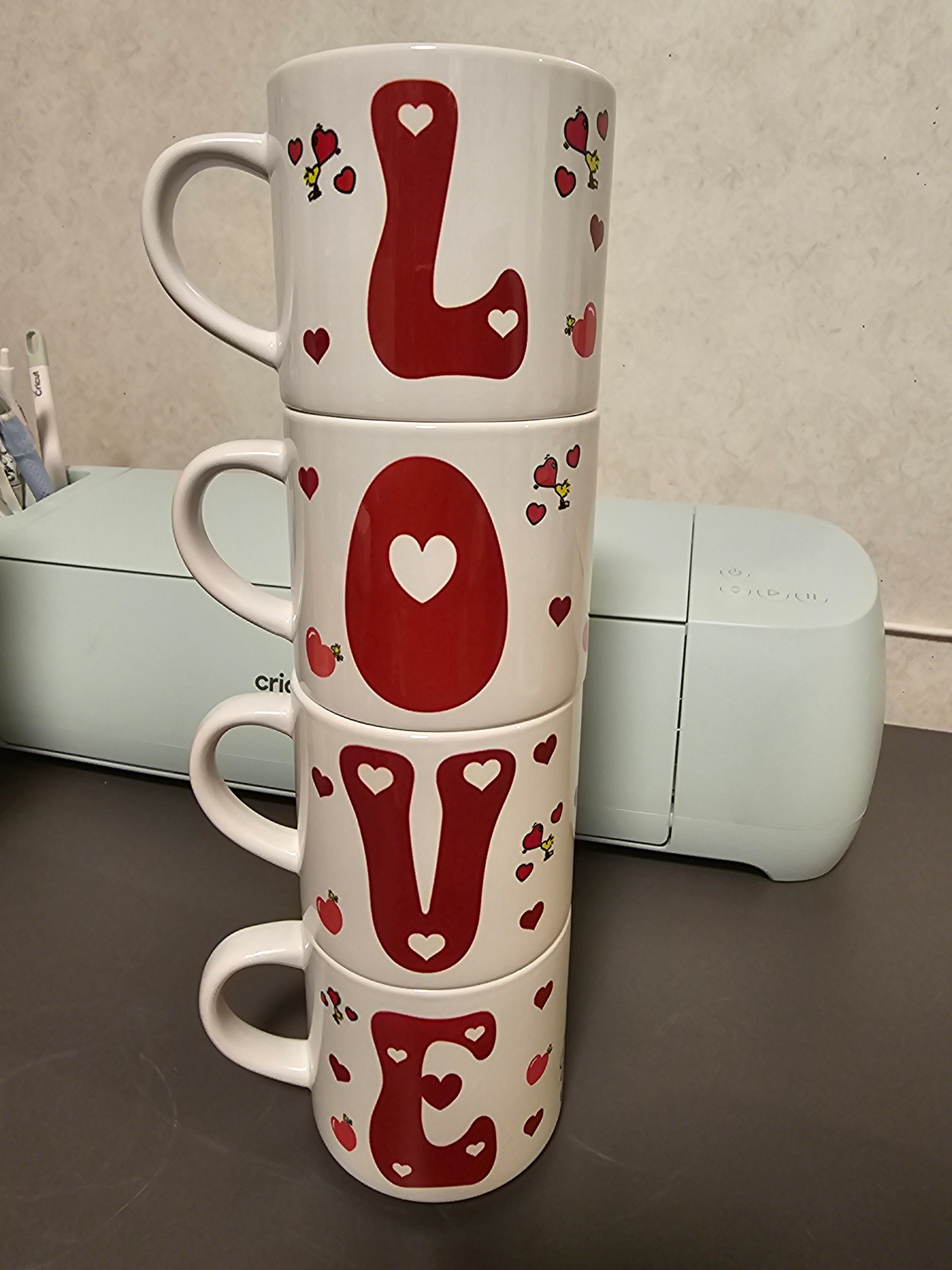 Snoopy Stackable Ceramic Mugs - Etsy