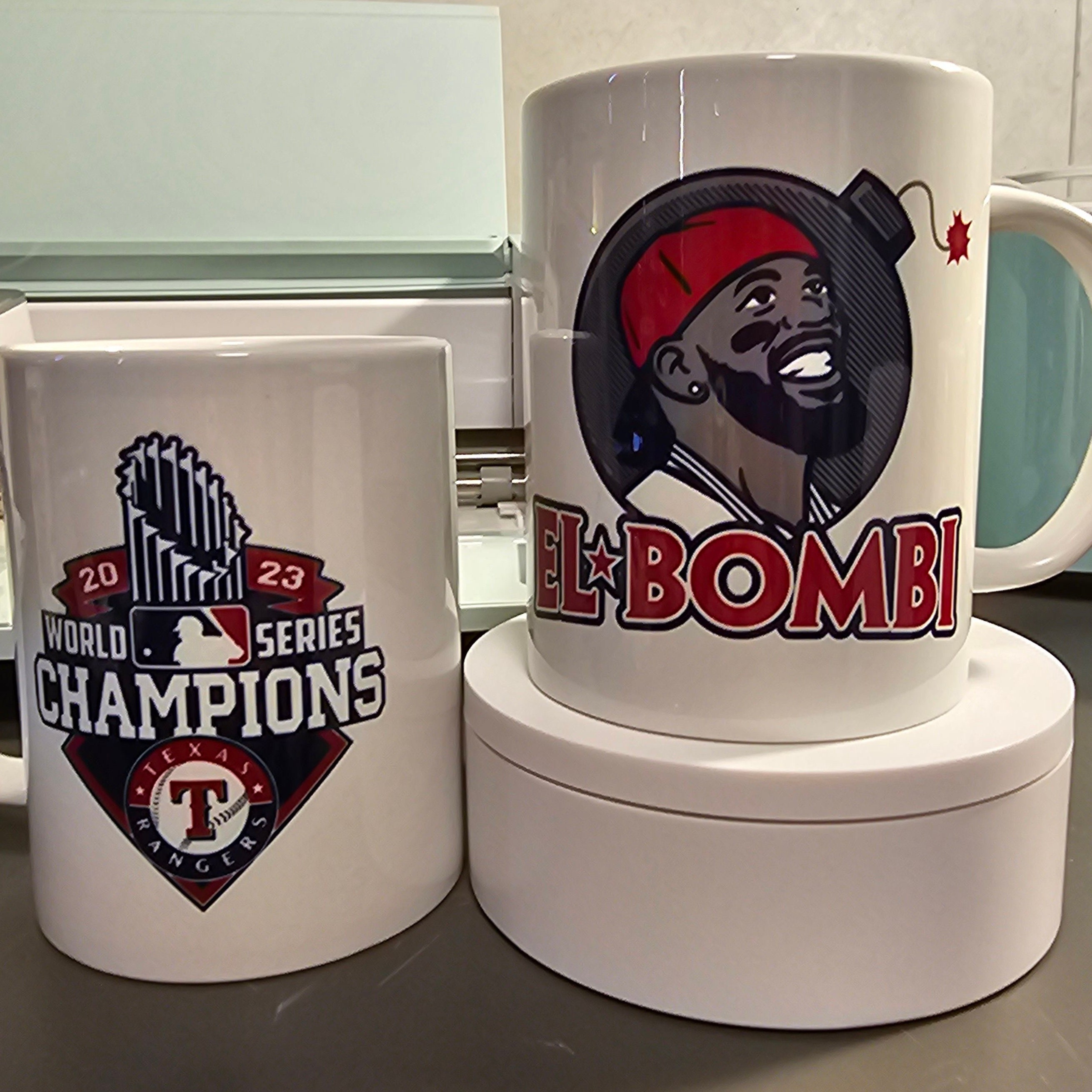 El Bombi Texas Rangers World Series 2023 Champions Coffee Mug. elbombi ...