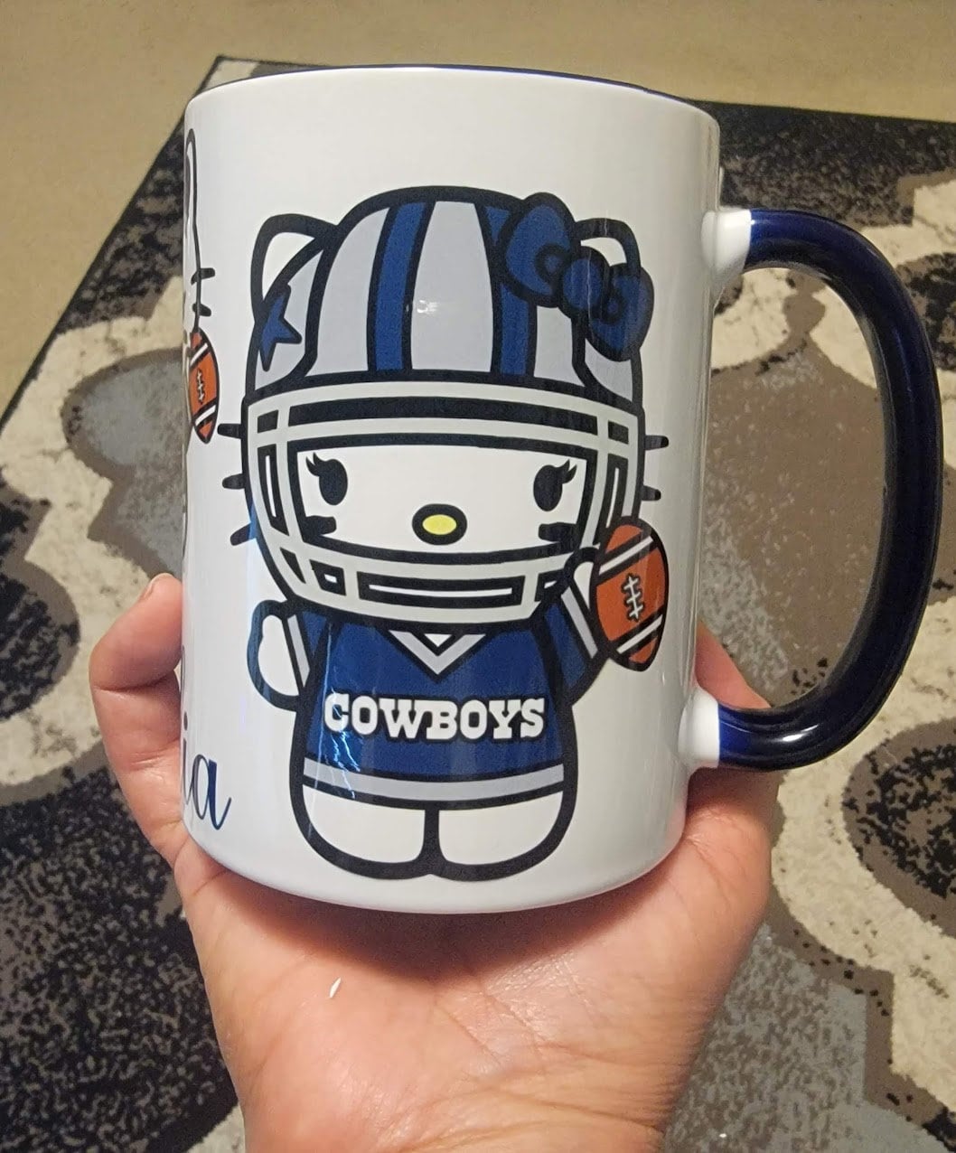 Cowboys NFL Hello Kitty 15oz Dallas-cowboys, San Francisco 49ers Hello ...
