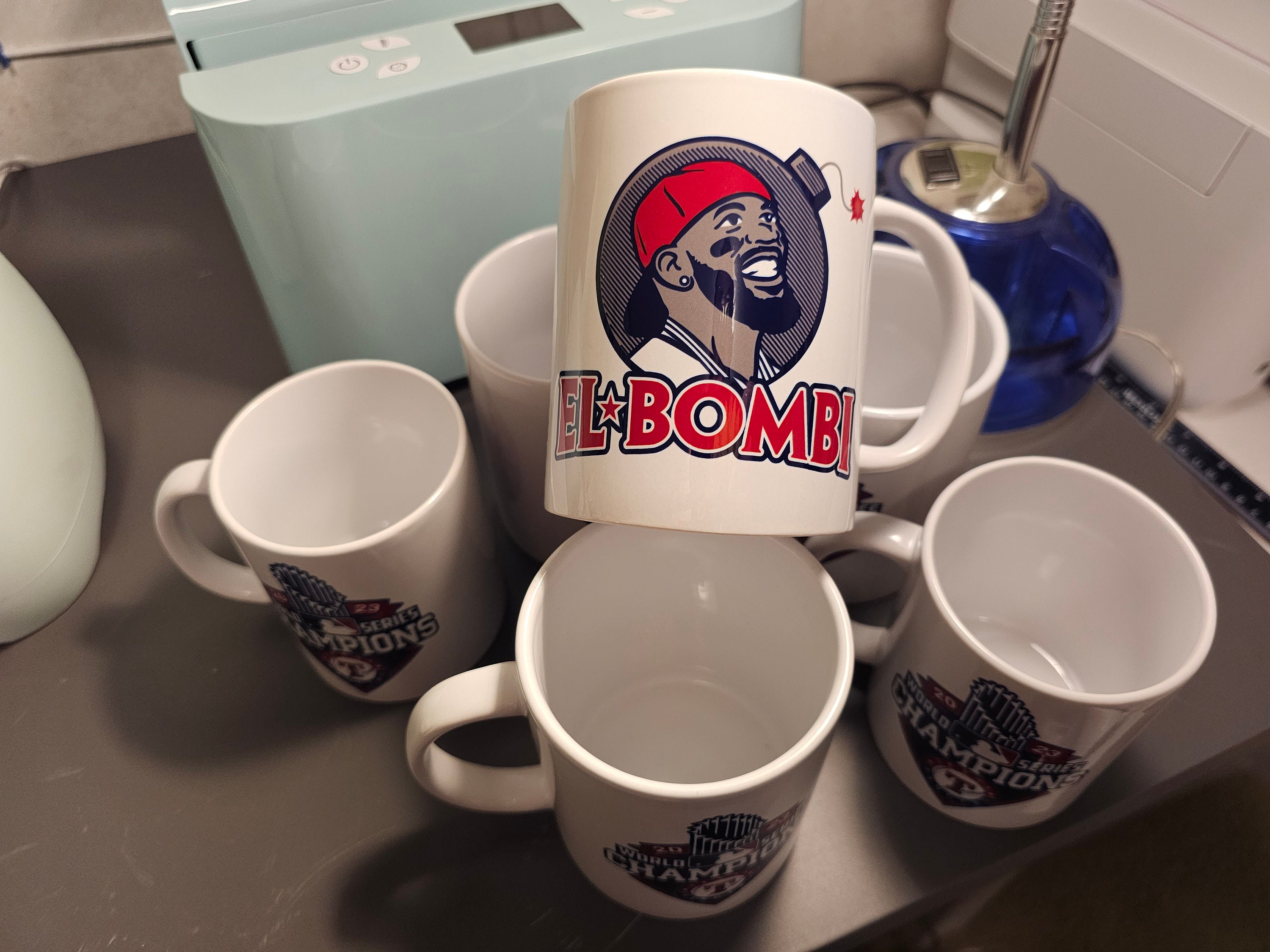 El Bombi Texas Rangers World Series 2023 Champions Coffee Mug. elbombi ...