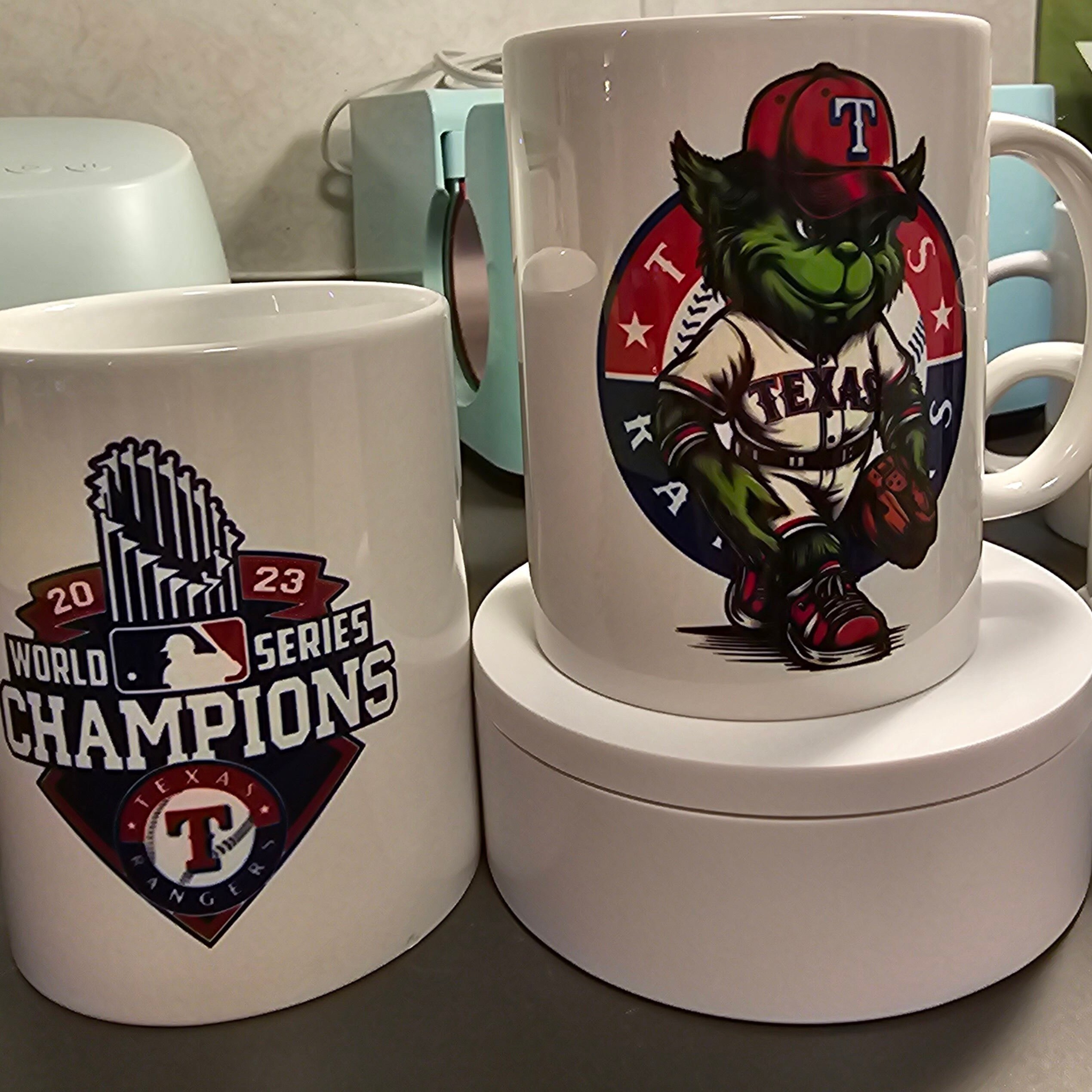 Texas Rangers World Series 2023 Champions Coffee Mug. #thegrinch Texas ...
