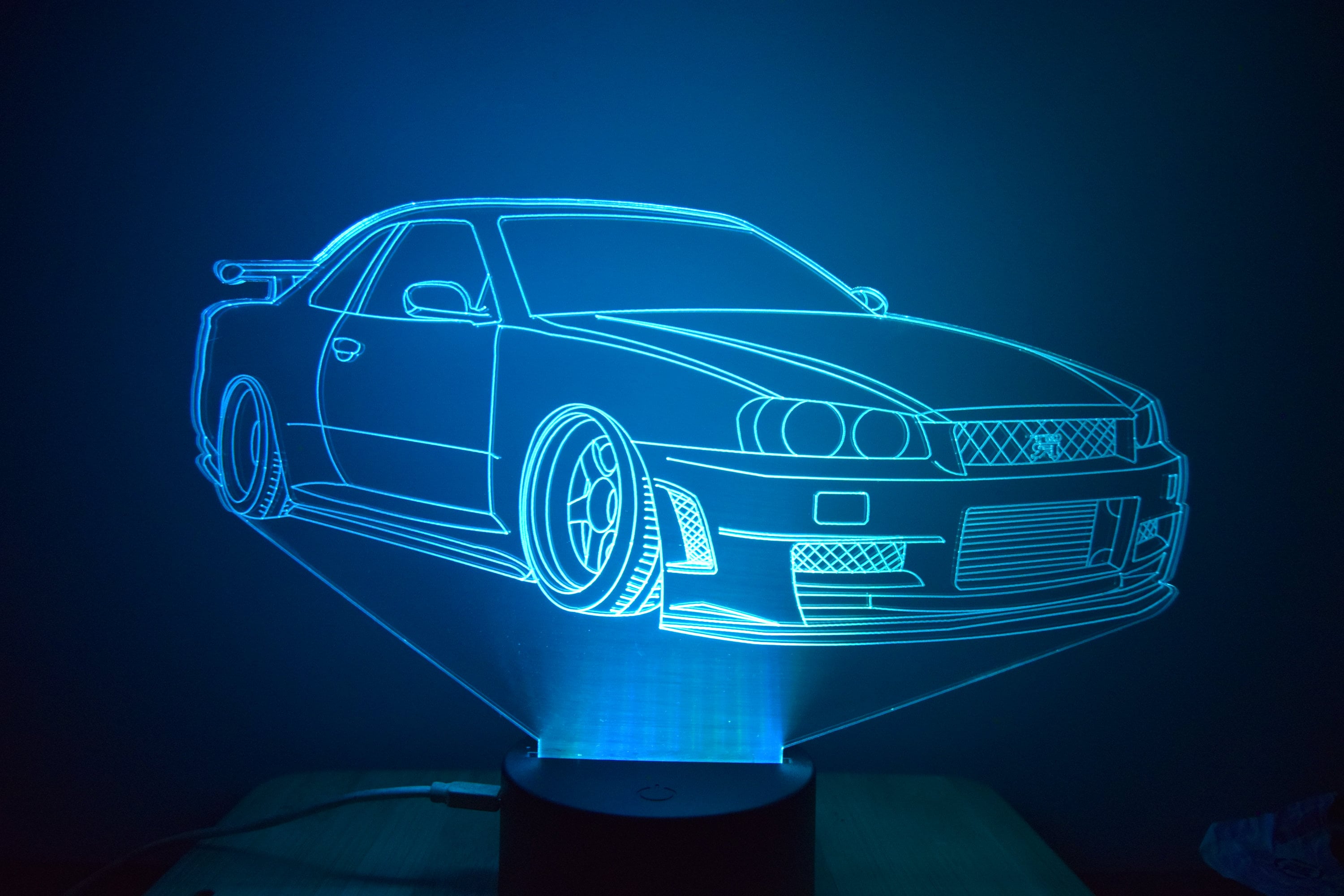 Nissan Skyline With Neon Lights