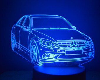 Mercedes Benz Lamp - Etsy