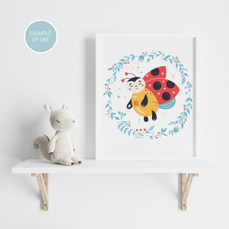 Ladybug Clipart. Insect Clipart. Cute Red Sleepy Bug. Png Clip Art ...