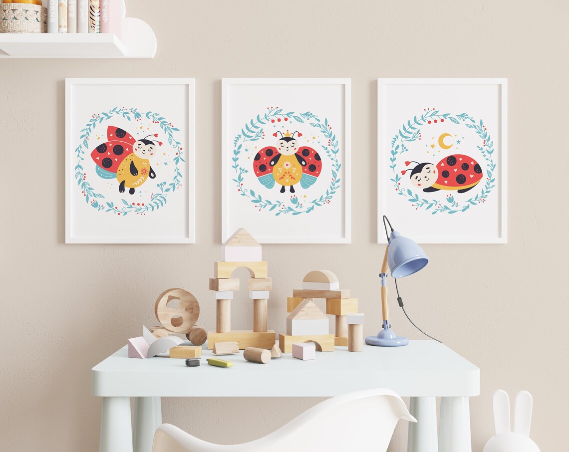 Ladybug Clipart. Insect Clipart. Cute Red Sleepy Bug. Png Clip - Etsy