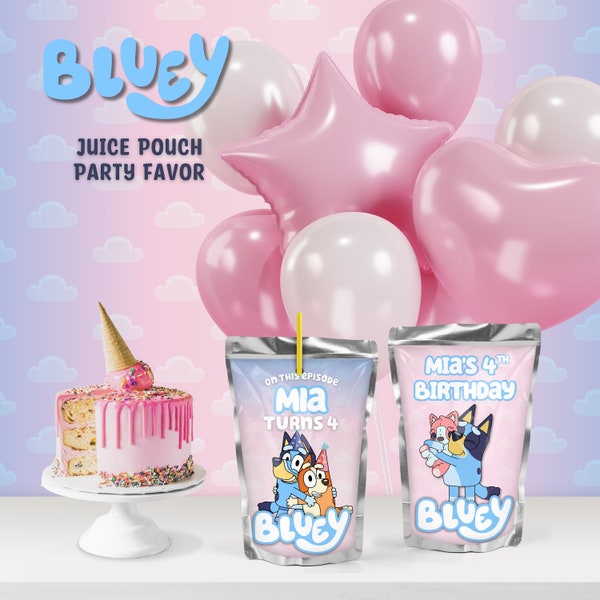 Pink Bluey Birthday Boxes - Etsy UK