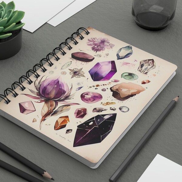 Crystal Notebook - Etsy