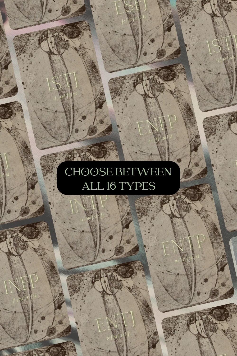 MBTI Function Stack Custom Notebook | Lithograph Artwork | 6"x8" | 118 ...