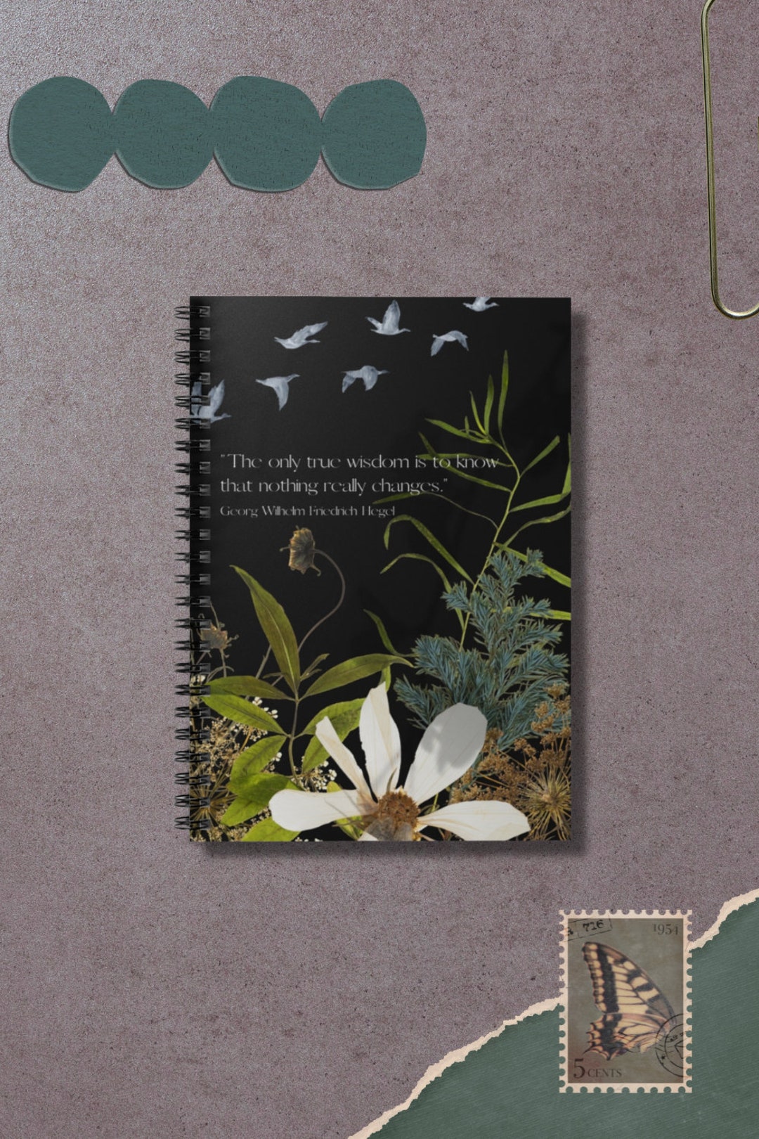 Hegel Inspirational Quote Spiral Notebook - Etsy