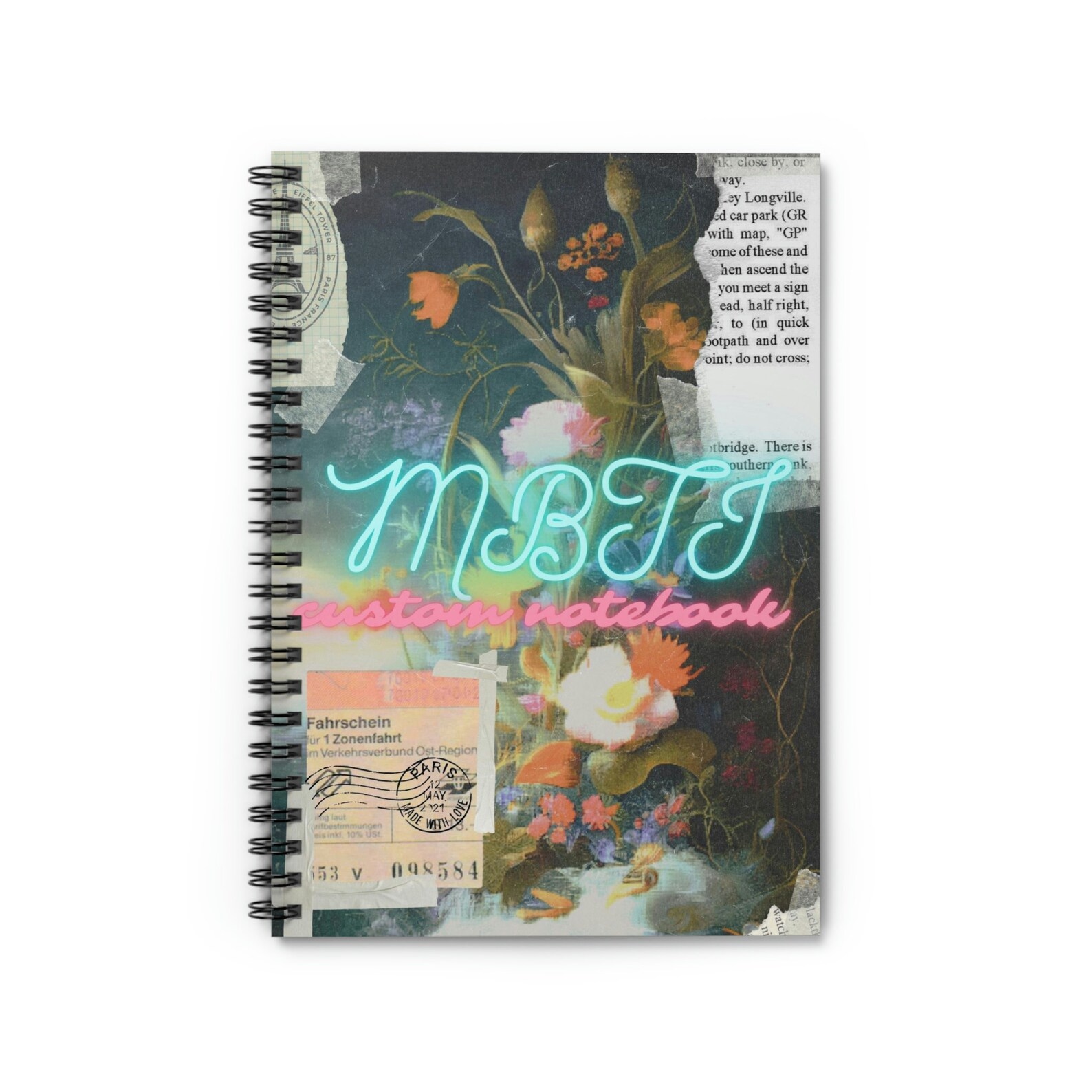 Custom MBTI Type Scrapbook Spiral Notebook - Etsy