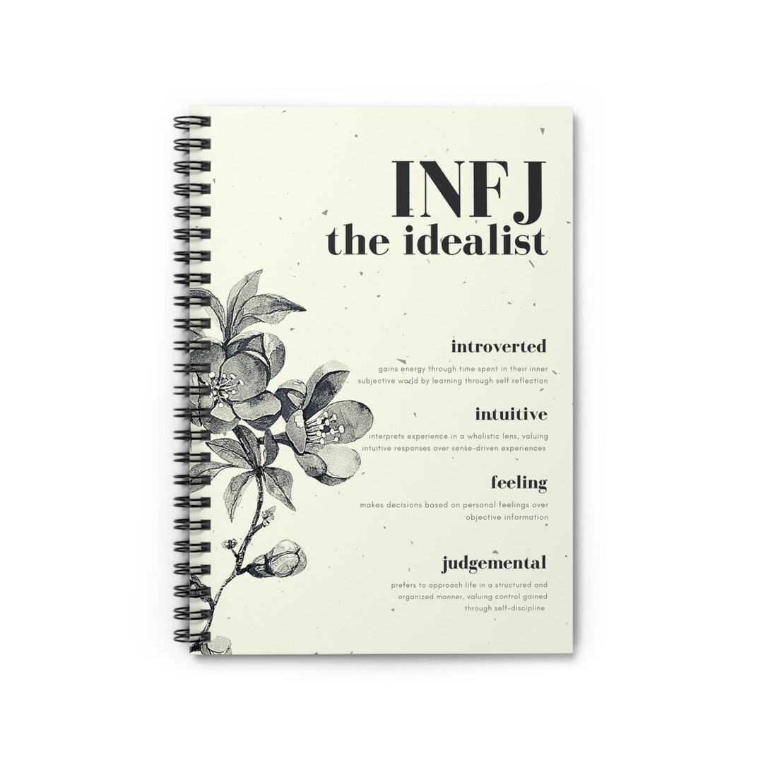 INFJ the Idealist Spiral Notebook MBTI Journal - Etsy