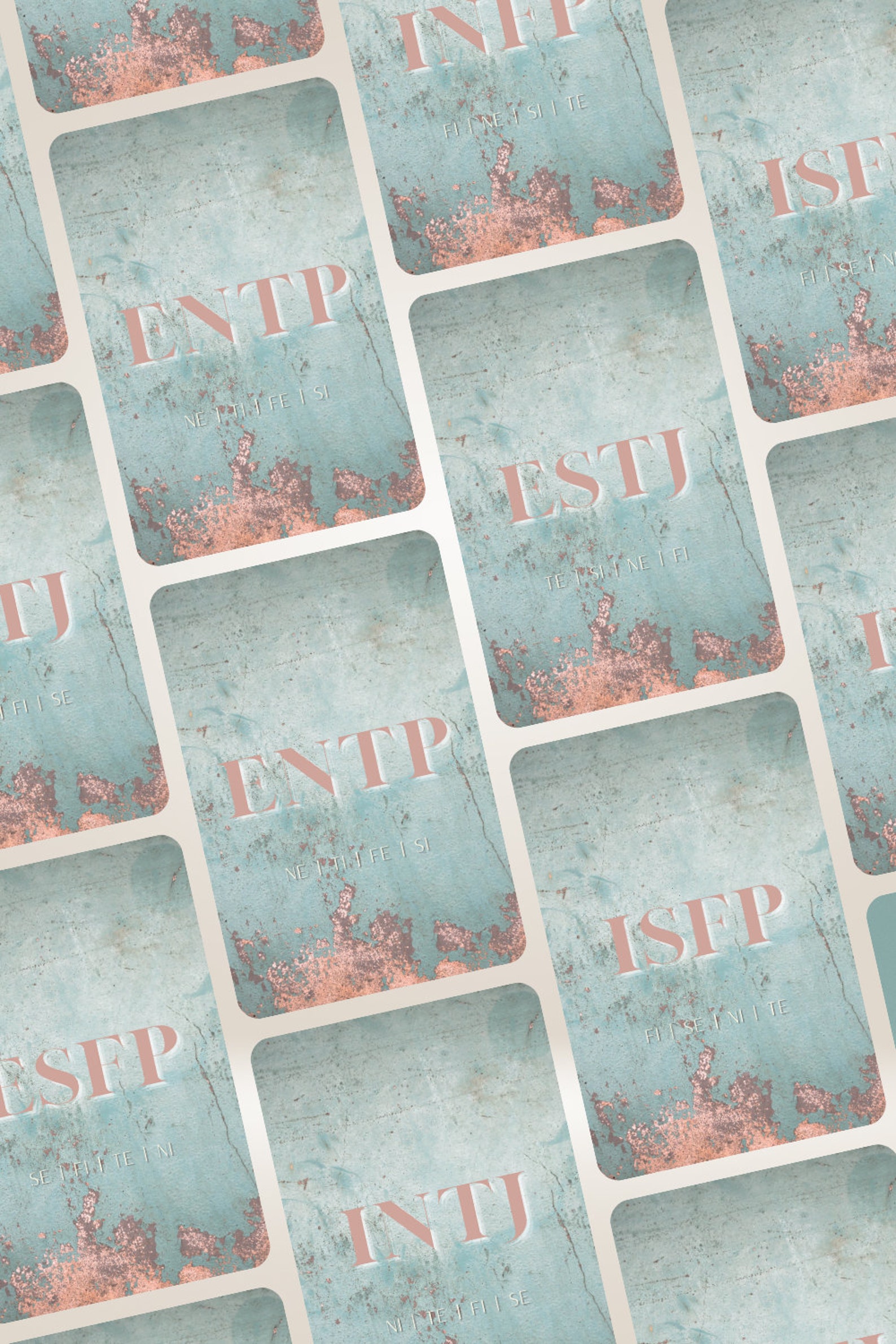 MBTI Function Stack Pink Crystal Artwork Deluxe 6x8 Spiral Notebooks - Etsy