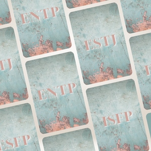 MBTI Function Stack | Pink Crystal Artwork | Deluxe 6"x8" Spiral ...