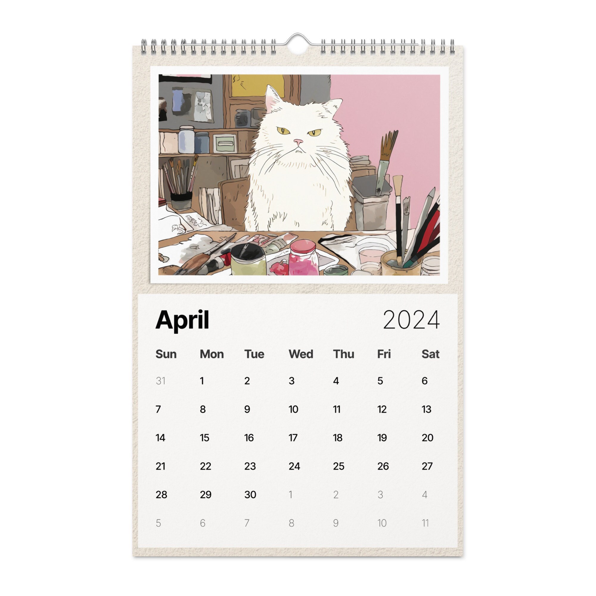 Cool Cats 2024 Wall Calendar - Etsy