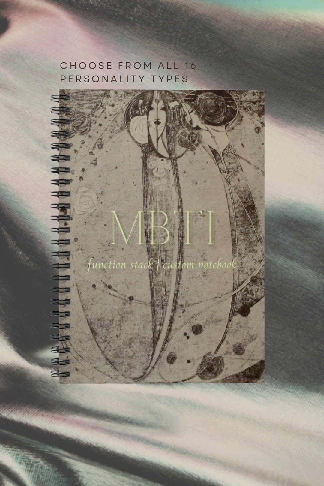 MBTI Function Stack Custom Notebook | Lithograph Artwork | 6"x8" | 118 ...