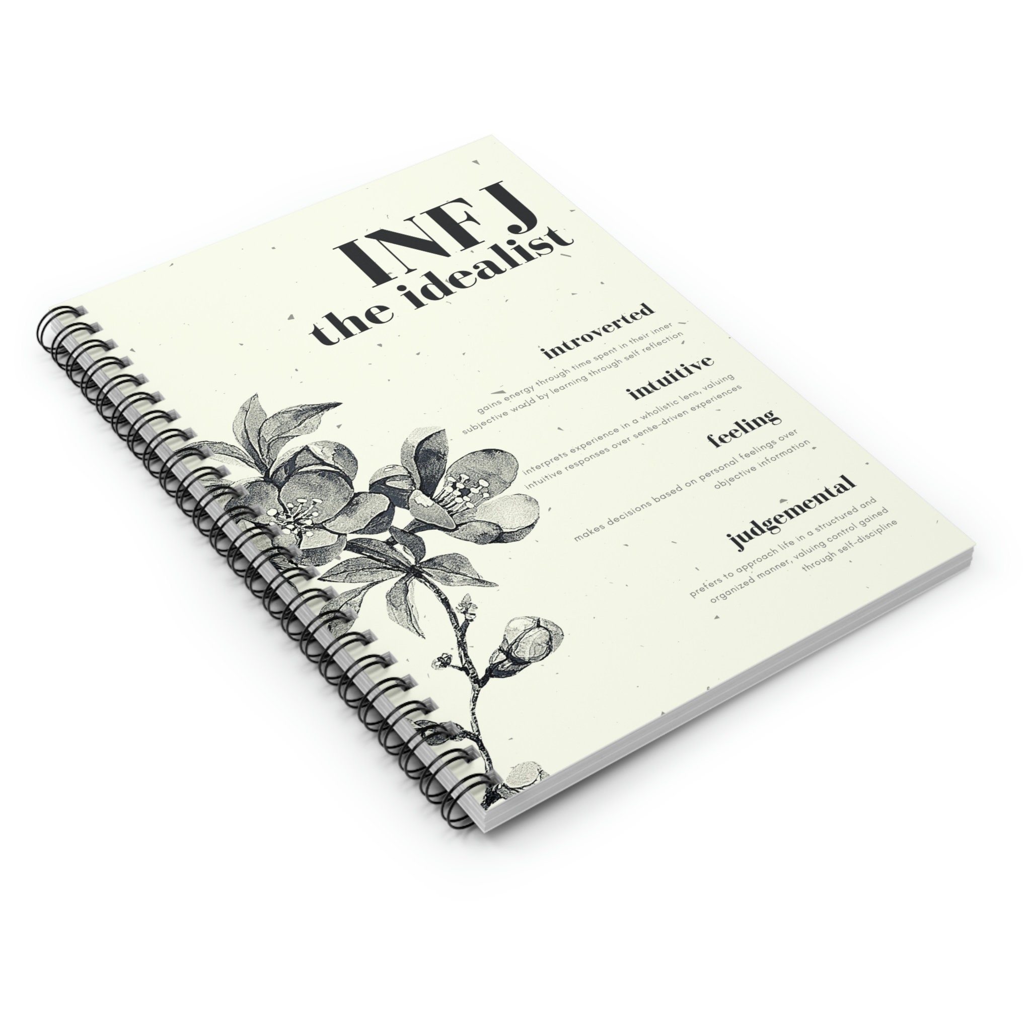 INFJ the Idealist Spiral Notebook | MBTI Journal - Etsy