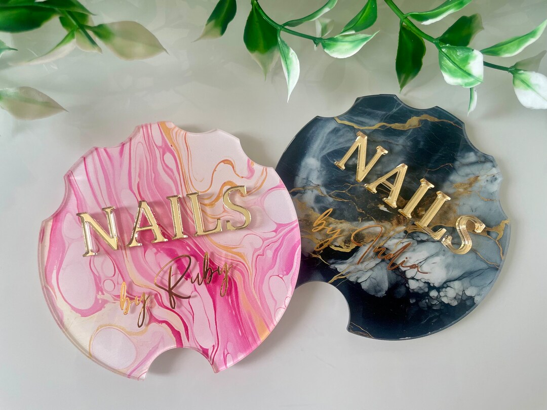 Marble Effect Nail Prop, Nailfie, Personalised Nail Advertising Disc ...