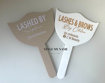 Lash and Brow Mirror Prop, Lash Artist Custom Mirror Gift, Salon Decor ...