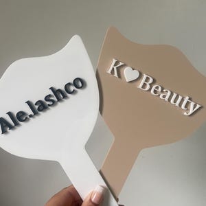 Lash Technician Mirror Prop, Lash Tech Gift, Social Media Advertising ...